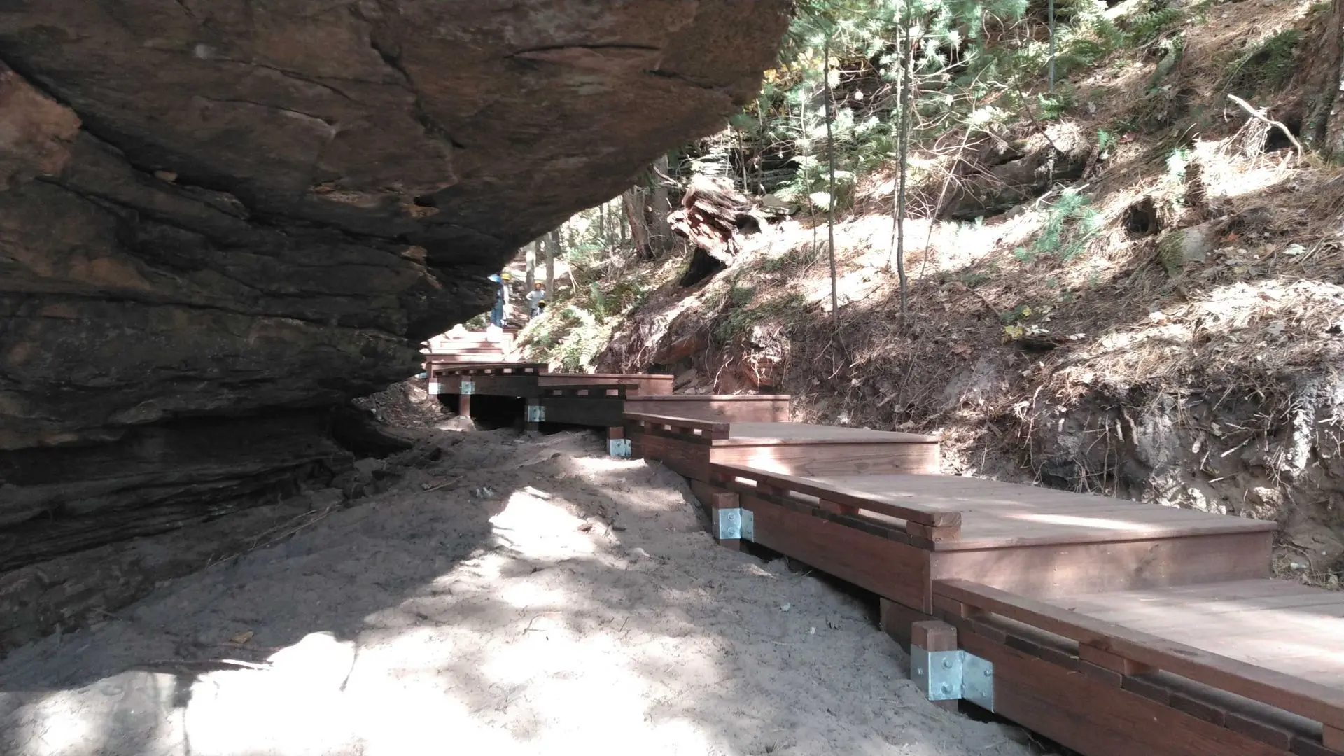 Upham Woods Island Landing, Stairs and Boardwalk in Wisconsin Dells ...